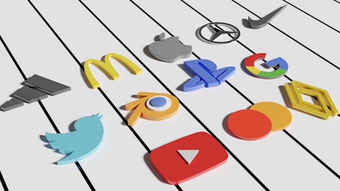 Convert your 2d logo into 3d model by Artstock_studio | Fiverr