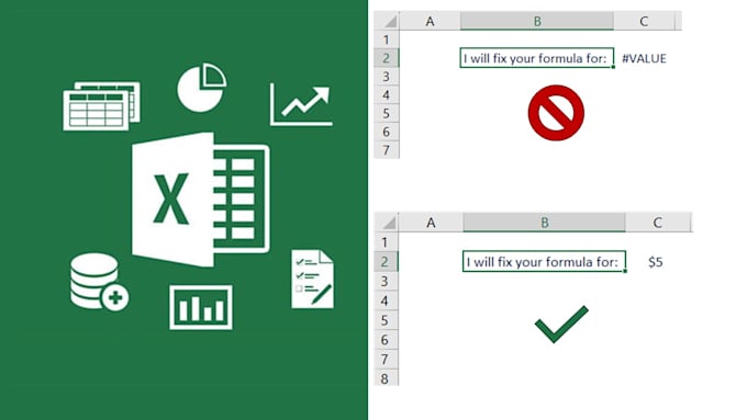 Fix your excel formula by Houliesolutions | Fiverr
