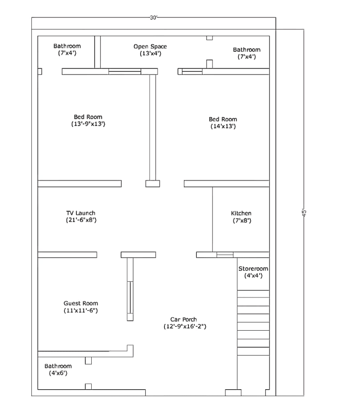 Make a beautiful 2d drawing and interior design by Ali_razaaa12 | Fiverr