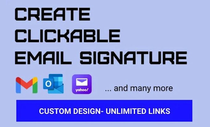 Create clickable html email signature by Muffinstudio | Fiverr