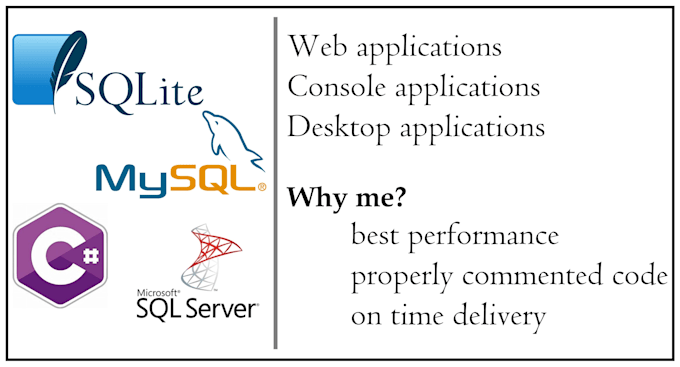 Develop custom applications and database solutions by Thanujadilhan | Fiverr