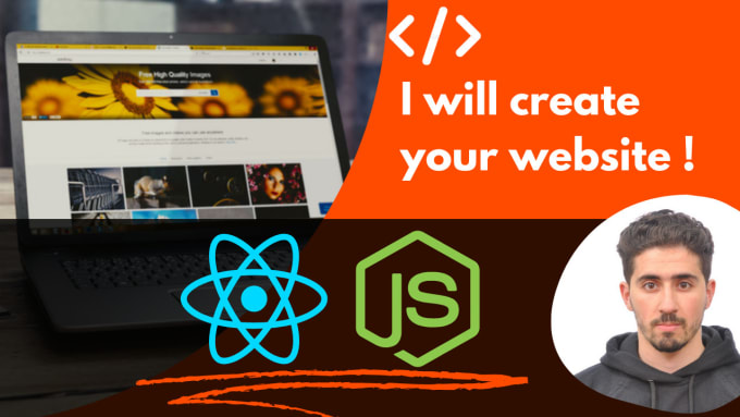 Create any website using react js, node js by Abderraouf_mou | Fiverr