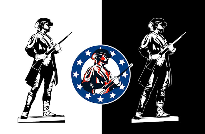 Design modern awesome patriot logo by Xander_graham | Fiverr