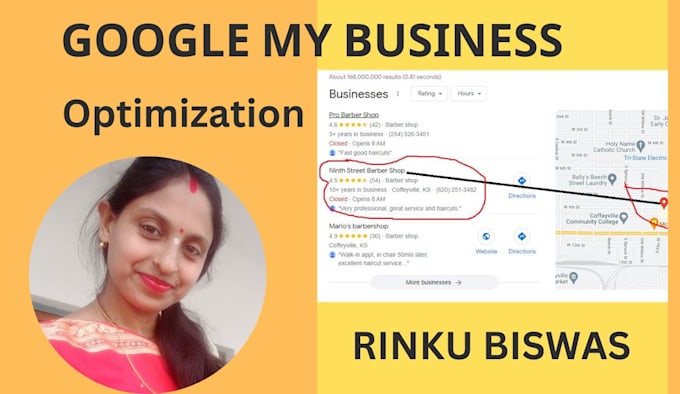 Create and optimize your gmb profile by Awesomerinku88 | Fiverr