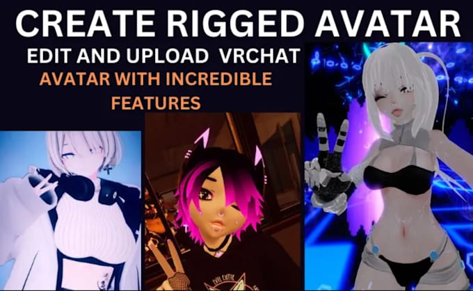 Create or edit your custom avatar for vrchat by Charlotteluna2 | Fiverr