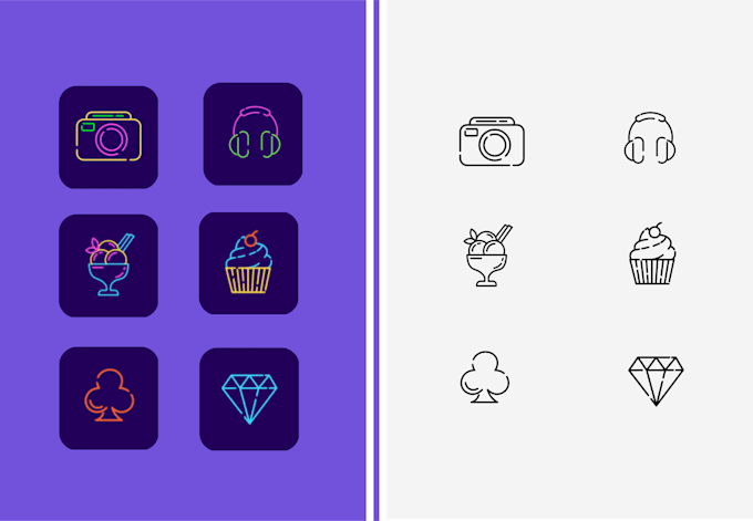 Design custom vector icon for you by Saadii_design99 | Fiverr