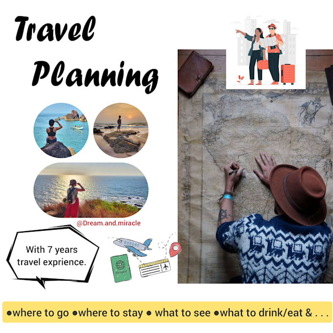Plan your travel to everywhere by Hengameh1992 | Fiverr