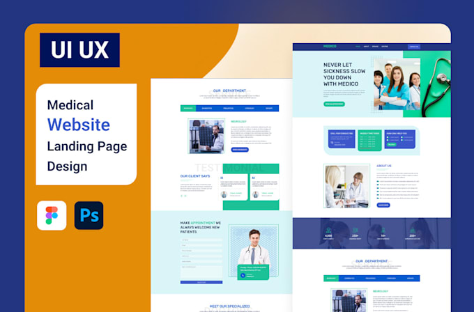 Design modern ui ux website design, landing page design by Turje22 | Fiverr