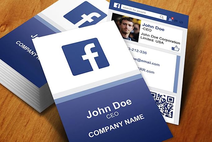 Design facebook business card by Ani_designs | Fiverr