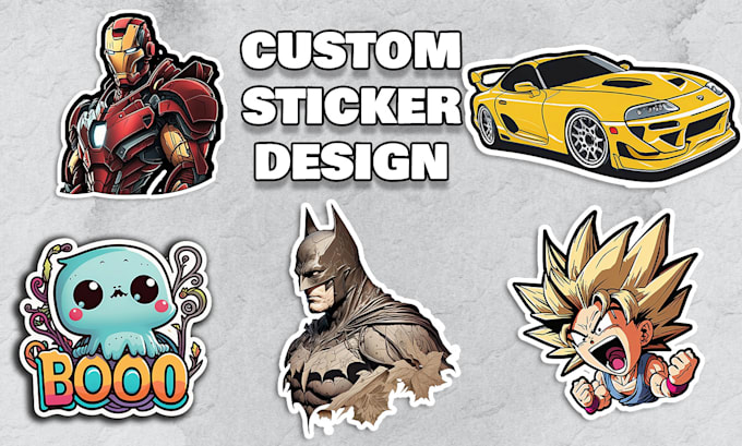 Create custom sticker design by Zaki61 | Fiverr