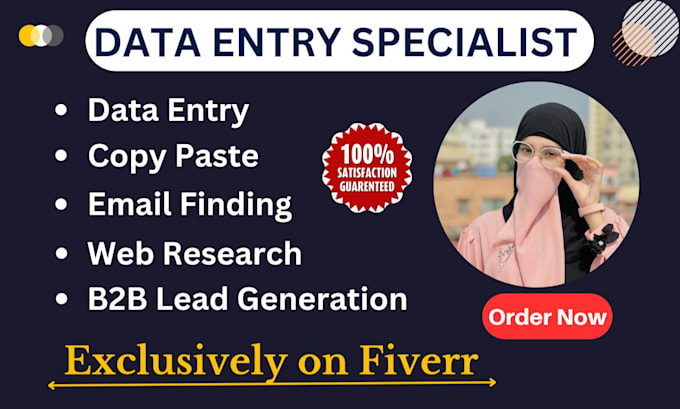 Do accurate data entry, copy paste, web research, data collection, typing by Eti_chowdhury | Fiverr