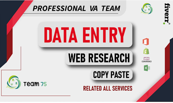 Do data entry, web scraping, excel, typing, copy paste work by Eyakubali777 | Fiverr