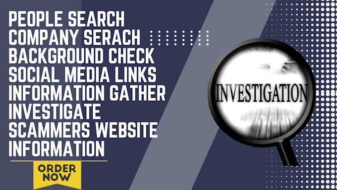 Do private investigator on any target and background chack by ...