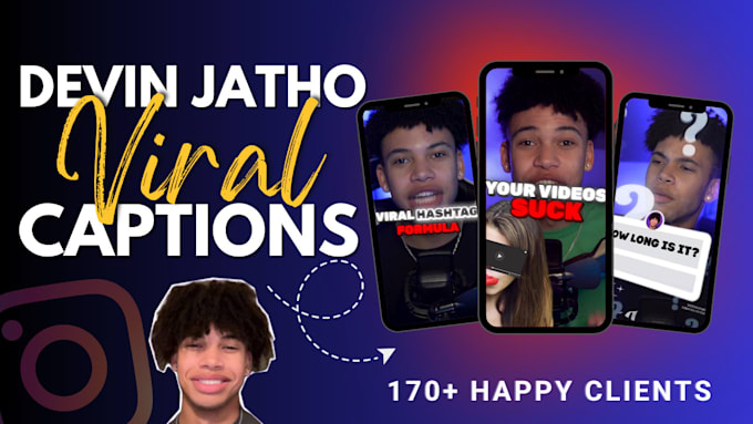 Edit devin jatho style captions reels and tiktok by Farazritikakhan ...