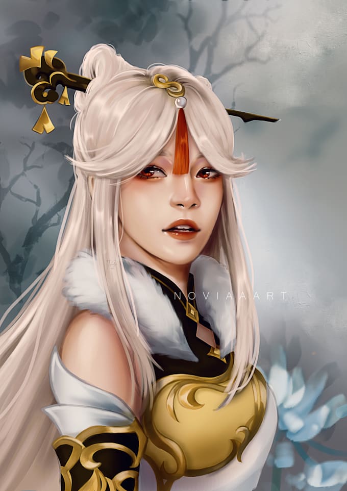 Draw your cosplay portrait by Novianovely | Fiverr
