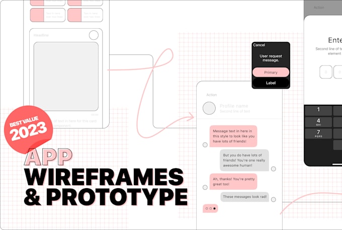 Create wireframes and prototype for mobile and web application by ...