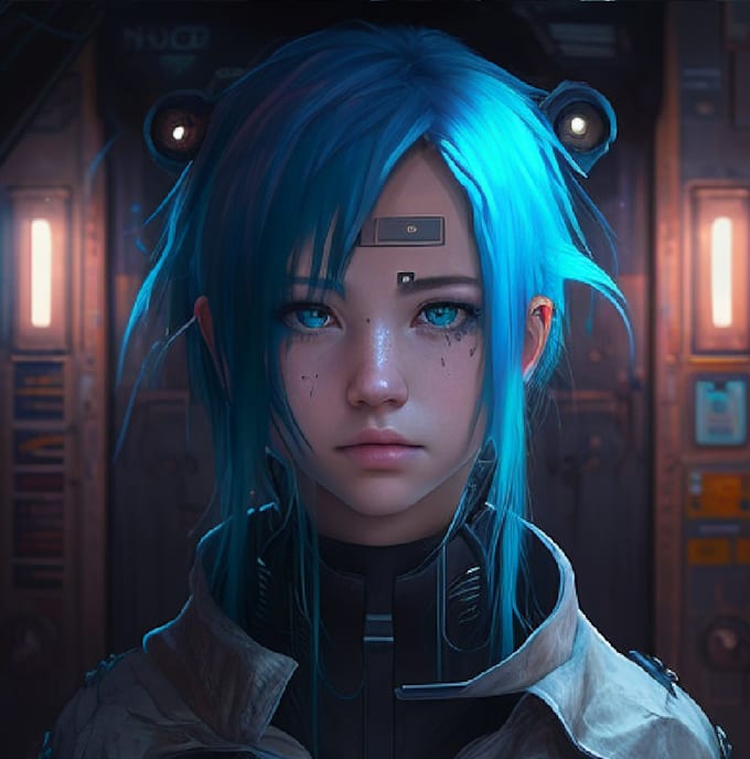 Create cyberpunk anime style illustration for you by Saeedlor | Fiverr