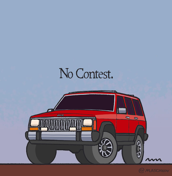 Illustrate custom car portraits by Maschkov | Fiverr