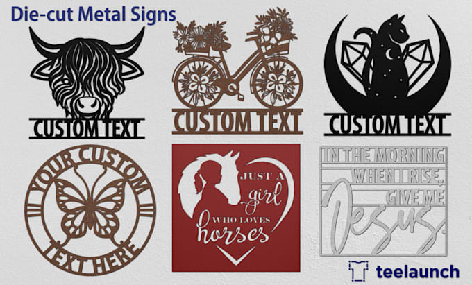 Create custom metal signs and metal wall art laser cut files by ...