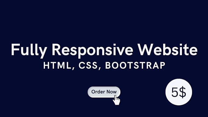 Develop custom simple html, css, and bootstrap websites for you by ...