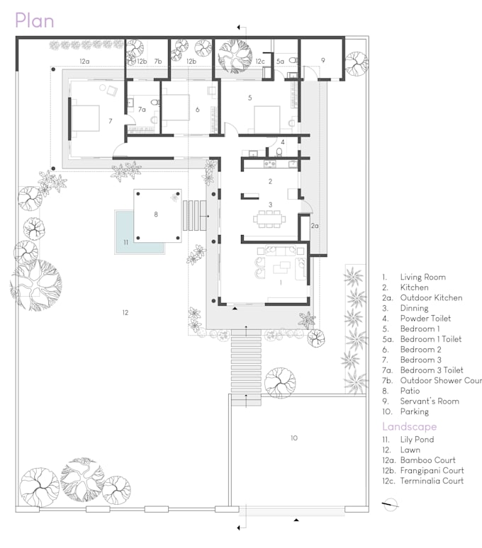 Draft and render 2d floor plan in autocad and photoshop by Chainika04 ...