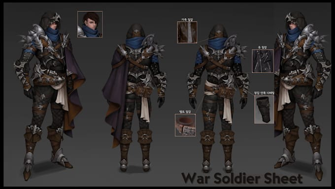 Do anime character sheets, 3d model sheet for vrchat, game and ...