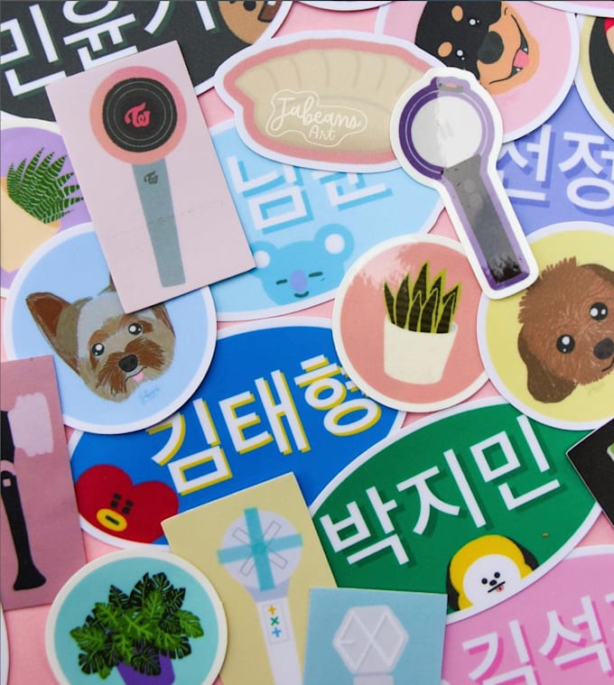 Create illustrations for sticker design by Kookiezklub | Fiverr