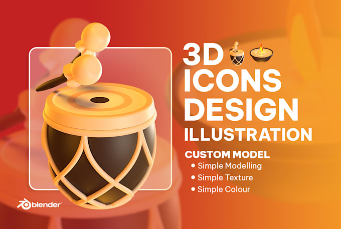 Make a simple design of 3d icon illustrator by Mangidea_ | Fiverr