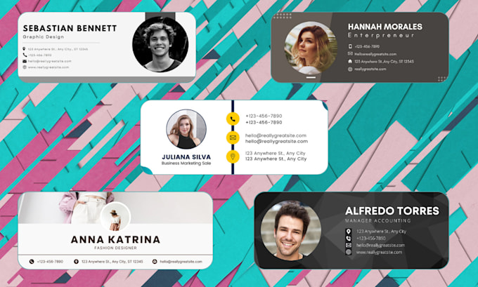 Design clickable or static email signature by Ilyass_20 | Fiverr