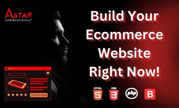 Design and develop your ecommerce website it will be custom and responsive by Astar_bros | Fiverr