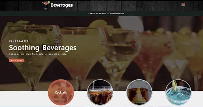 Create a custom and responsive html website template design by ...