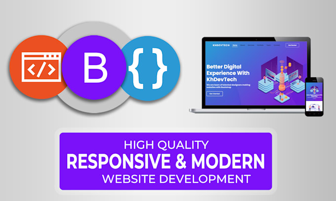 Design responsive html css bootstrap website by Khan13_dev | Fiverr Design responsive html css bootstrap website by Khan13_dev | Fiverr