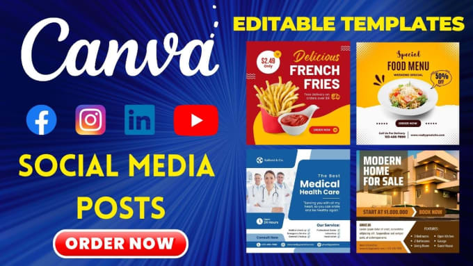 Design editable canva templates , instagram and social media templete ...