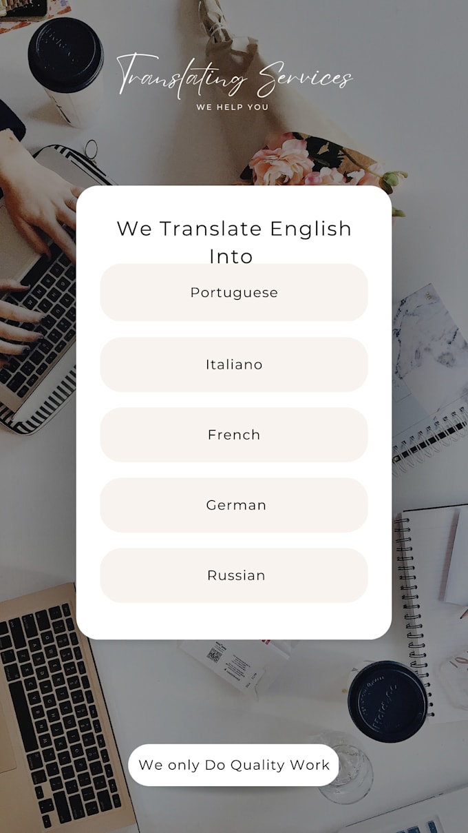 Translate your english into below languages and vice versa by Ugtdhanush | Fiverr