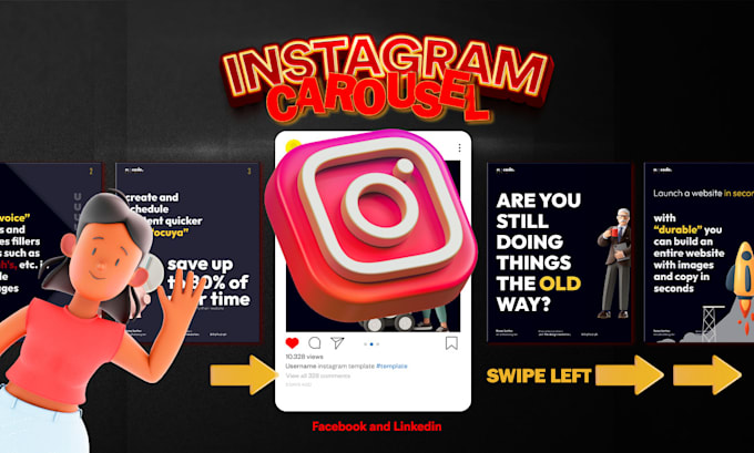 Design eye catching carousel post for instagram or linkedin by ...
