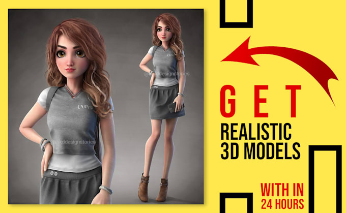 Create 3d realistic model avatar for you in 24hr by Jorjidev96 | Fiverr