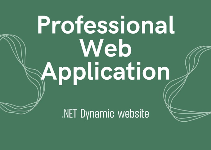 Dynamic website with dot net framework by Mohamedbnradwan | Fiverr