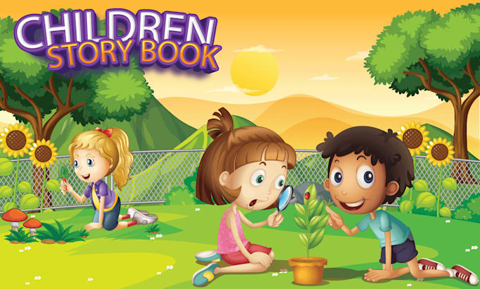 Create children book illustration and kids story book illustration by ...