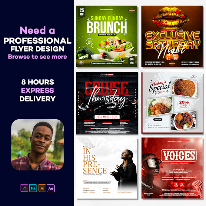 Create eyecatching adobe photoshop and illustrator designs by ...