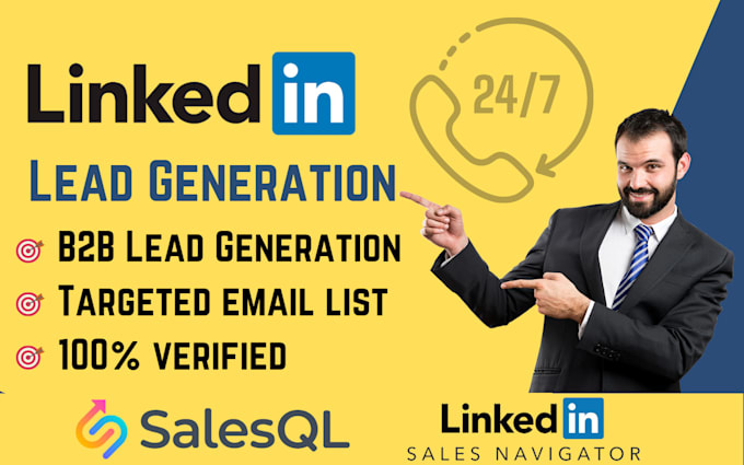 Professional linkedin lead generator for business growth by Mskypk | Fiverr