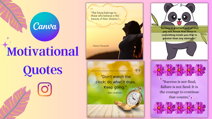 Create motivational, inspirational, business instagram quotes by ...