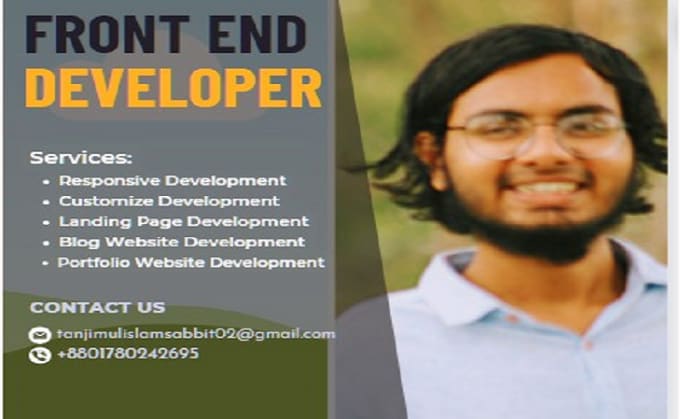 Develop your custom design and responsive development by Tanjimulsabbir ... Develop your custom design and responsive development by Tanjimulsabbir ...