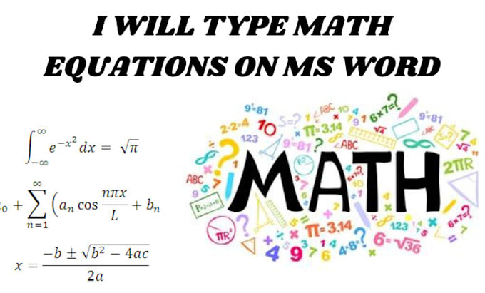 Type math equation using ms word by Hareemsajid1 | Fiverr