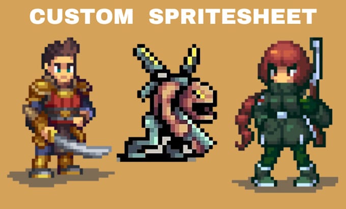 Do spritesheet friday night funkin fnf pixel rpg sprite game asset 2d ...