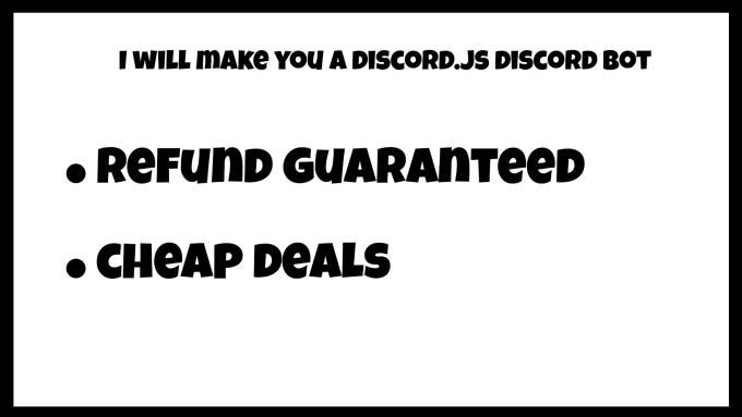 Make You A Discordjs Bot By Bluelands Fiverr