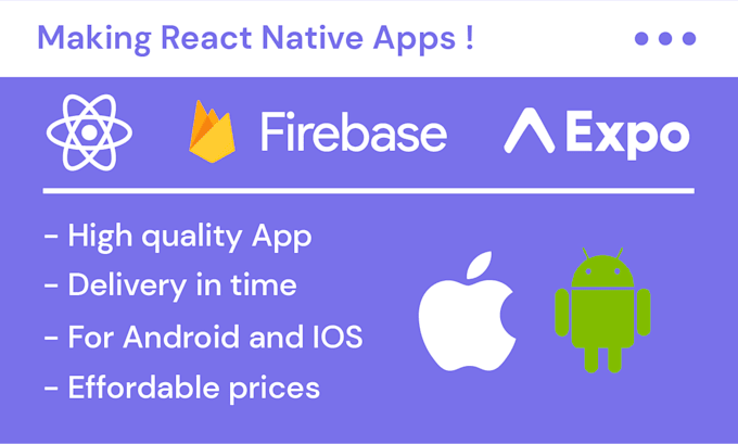 Make or your react native and firebase mobile apps ready by Mincrafteur | Fiverr
