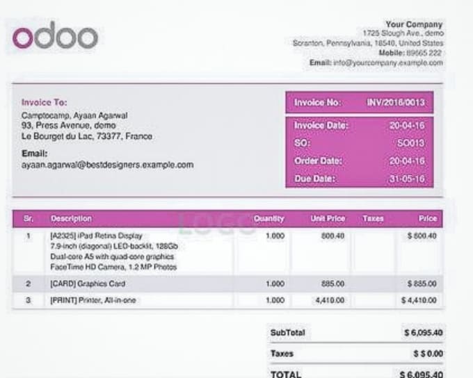Customize And Create Odoo Pdf And Excel Reports Api Integration By