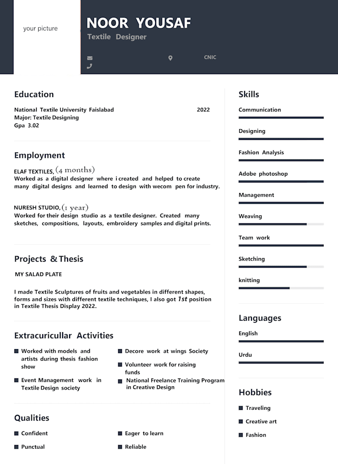 Make cv or resume for job application by Graphic_paradox | Fiverr