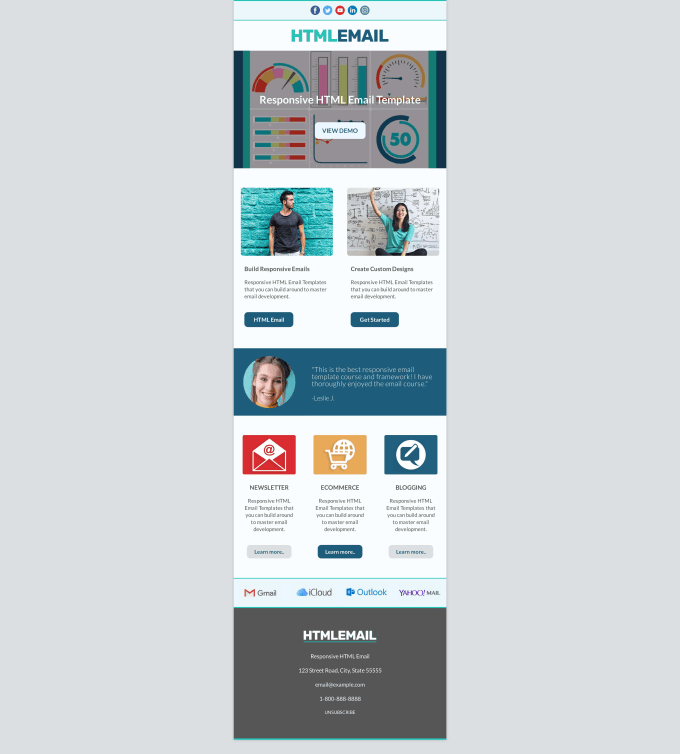 Make Responsive Dark Mode Html Email Template By Amnaahmadch Fiverr