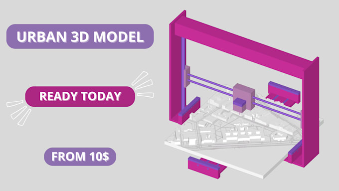 Make a simple urban 3d model by Marx_estefani | Fiverr